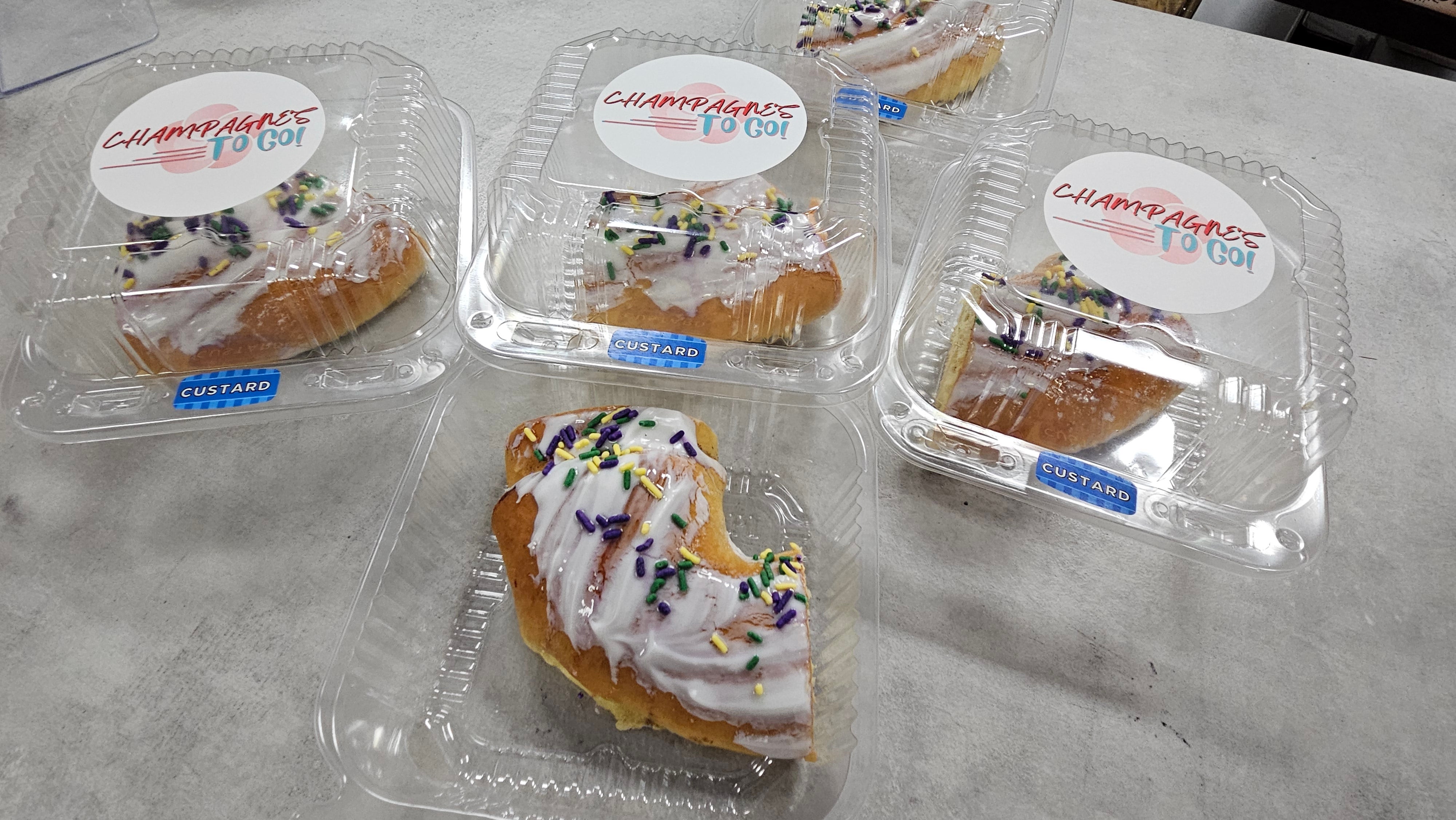 King Cake - JUMBO Slice | Champagne's TO GO!